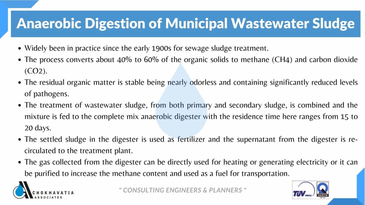 Anaerobic Digester for Sludge Handling from Sewage Treatment Plant ...